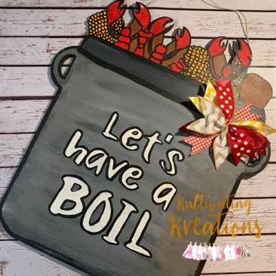 Unfinished Wood Crawfish Boil Pot Laser Cutout Home Decor - Etsy