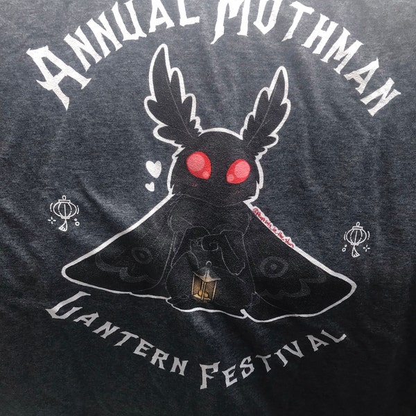 Tiny Mothman Holding a Lamp, Cryptozoology, Mothling, @pawprints_in_the ...