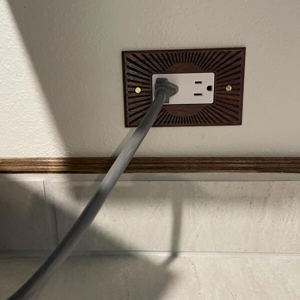 3 Pack Arch Wood Light Switch Plate Cover for Single Gang Outlet Switch ...