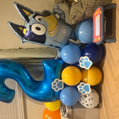 DIY Large Bluey Balloon Sculpture, Bluey Kids Birthday Balloon ...