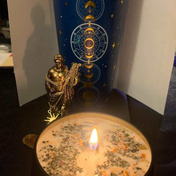 God Apollo Deity Altar Candle - Etsy