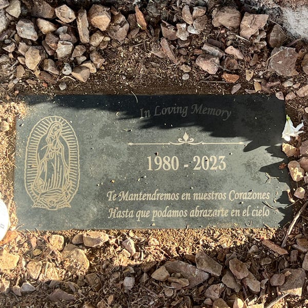Memorial Stone Gray Slate for Mom Dad, Personalized in Loving Memory ...