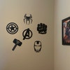 Marvel Avengers Sets of 6 Wood Wall Art , Nursery Wooden Home Decor ...