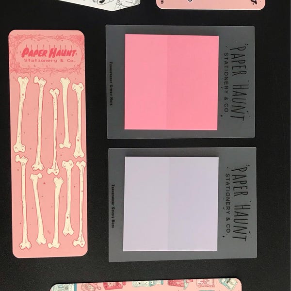 Pink & Purple Transparent STICKY Notes, Pastel Goth - Etsy