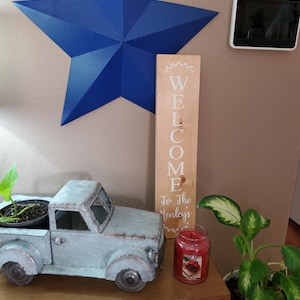 Farmhouse Welcome Sign Wooden Rustic Decor, Front Door Porch Entryway ...