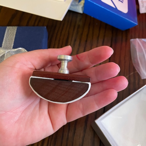 Ink Blotter With Extra Blotting Cloths // Wood and Metal Rocking ...