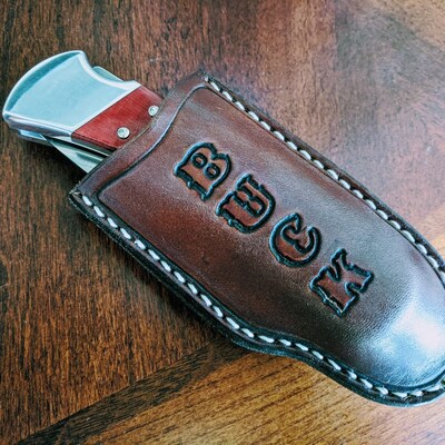 Personalized Custom Leather Belt Pocket Knife Sheath Handmade - Etsy