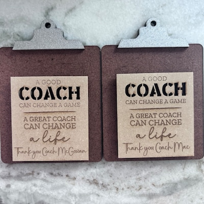 Coach Clipboard Card Holder, Coach Gift Card, Coach Appreciation Gift ...
