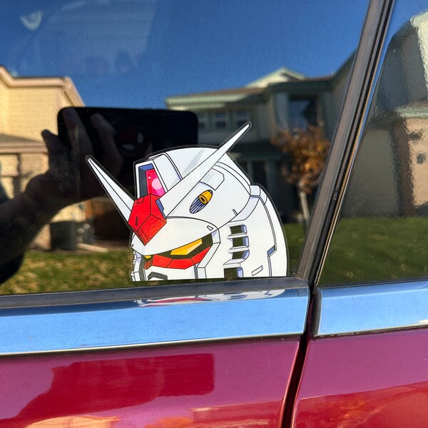Gundam Exia Peeker Sticker - Etsy