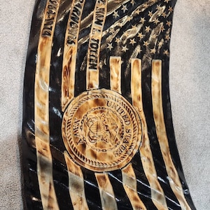 Second Amendment American Wood Flag Personalized Gift for Father ...