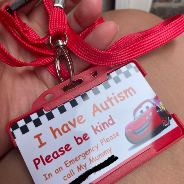 I Am Autistic and Non Verbal Hidden Disability Autism Awareness ID Card ...
