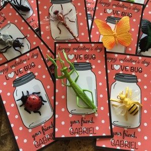 Bug Kids Valentine's Day Card for School, Girls or Boy Valentines for ...