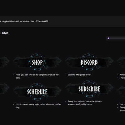 Animated Ragnar Twitch Overlay Package for Streamers Dark Vikings God ...