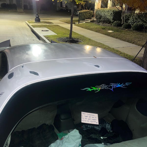 Bumper Sticker / Car Tramp Stamp / Y2K / Heart / Wings / Gothic / Vinyl ...