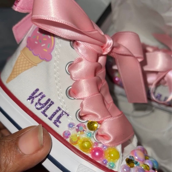 Donut Converse, Personalized, Donut Grow Up, Ice Cream Cone, Sprinkles ...