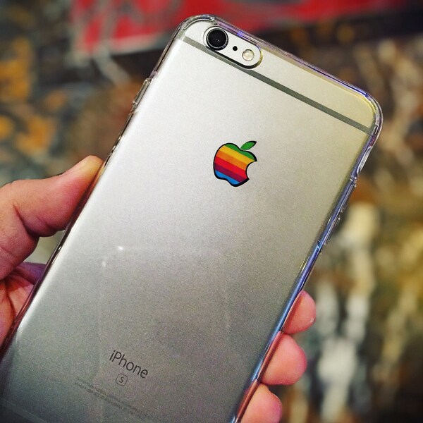 MacBook Pro Retro Rainbow Apple Sticker Decal for the MacBook Pro 2017 ...