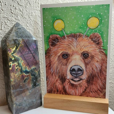 Mermaid Bear Art Prints Bear Art Cute Animal Art Mermaid - Etsy