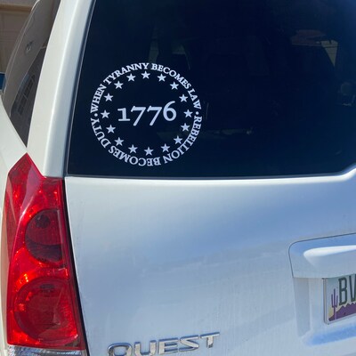 1776 Vinyl Car and Truck Decal Vehicle Bumper Sticker Laptop - Etsy