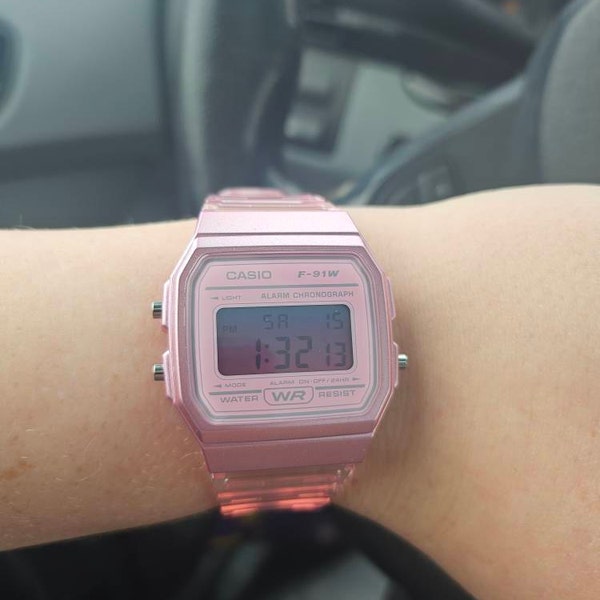 Casio Watch Modified Custom Casio Mod Vintage Casio Liquid Purple ...