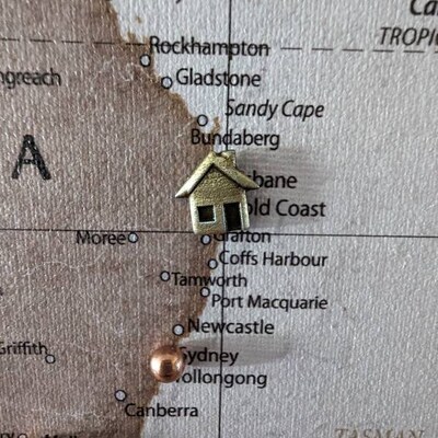 Personalized World Map Push Pin Map Pinboard Cork Canvas Print Gift for ...