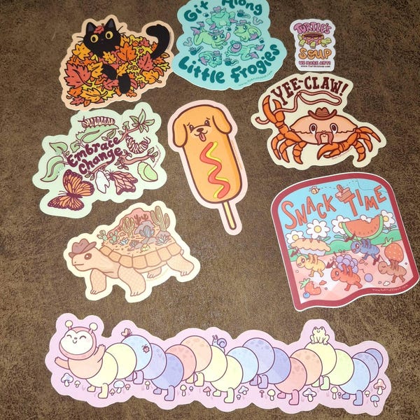 Pool Party, Animals, Sticker Sheet, Vinyl Decal, Floaties, Summer, Cute ...