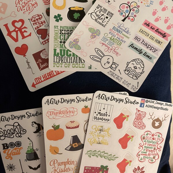 United States Holiday Stickers - Custom Made - Holidays - Bullet ...