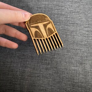 Tactical Knife Folding Beard Comb Wood and Bamboo | Etsy