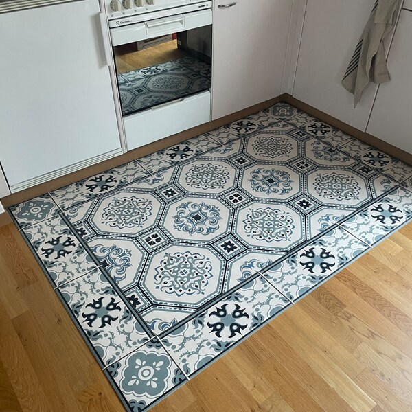 Supernova Red Vinyl PVC Mat, Linoleum Rug, Modern Home Decor, PVC Rug ...