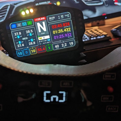 Sim Racing Dashboard Touchscreen Display Leds RPM Simhub, PSR GT 5.0 ...