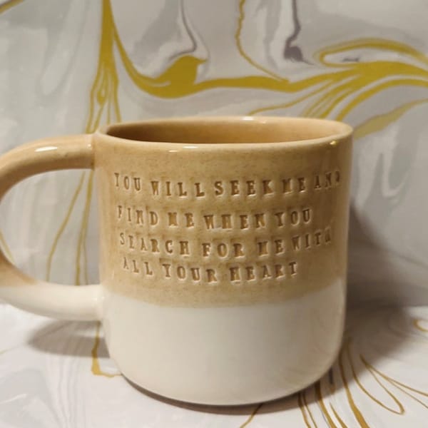 Personalized Pottery Mug: Custom Engraved Ceramic Gift - Etsy