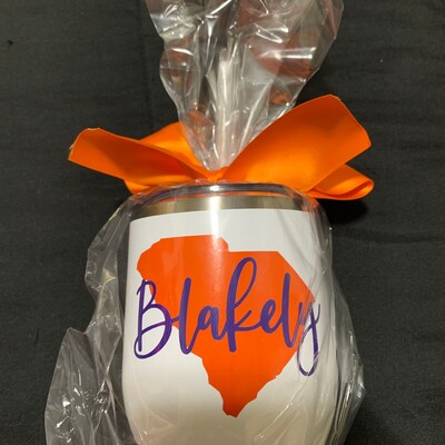 Personalized Clemson Tigers Tumbler Clemson Football Tailgate Cup ...