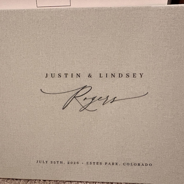 Luxe Photo Guest Book (G4) - 11.5 x 8.5 Diy Custom Wedding Instax ...