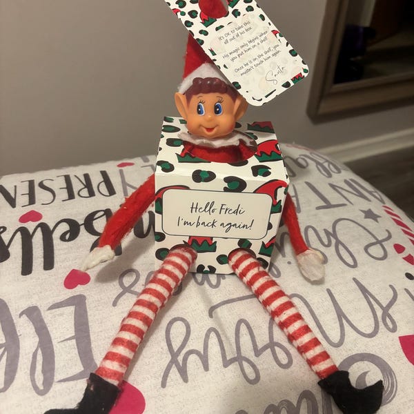 Elf Arrival Box I'm Back Surprise Personalised Box for Holiday Magic ...