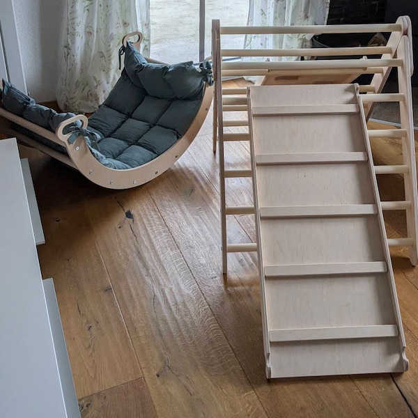 Large Climbing Arch With Pillow, 1st Bday Kids Furniture Gift for ...