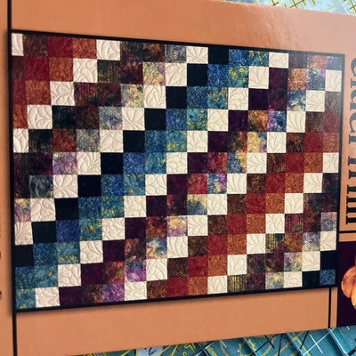 Fabric Cafe Rail Fence Pattern 3 Yard Quilt Pattern Quilt Pattern ...