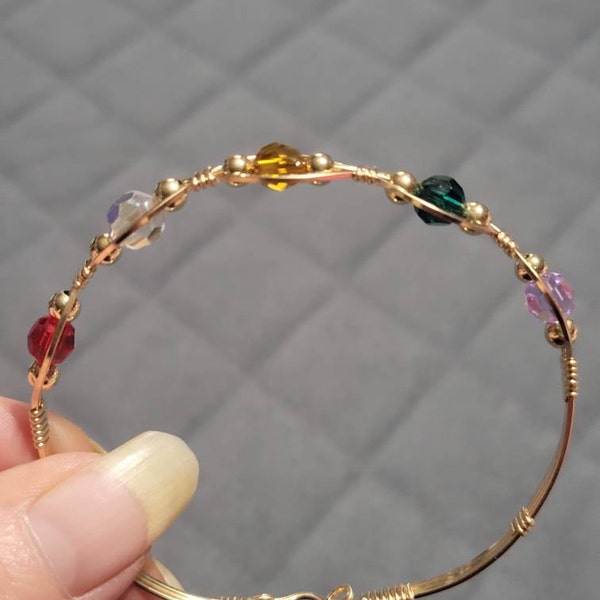 Elegantly Patterned Gold Wire Bracelet, All 14 Kt G/f Wire. Beautiful ...