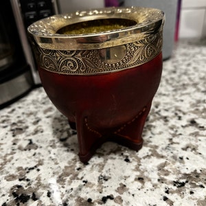 Personalized Mate algarrobo Yerba Mate Cup Bombilla Bamboo - Etsy