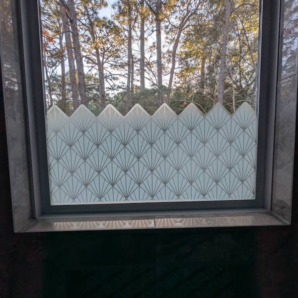 2x Flower Meadow Window Decal Corners - Decorative Botanical Floral ...