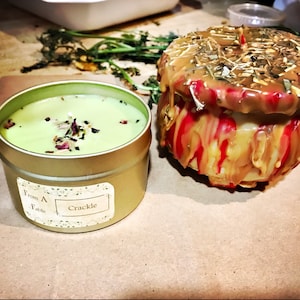 Yule Cauldron Candle / Yule Pillar Candle / Yule Decoration / - Etsy