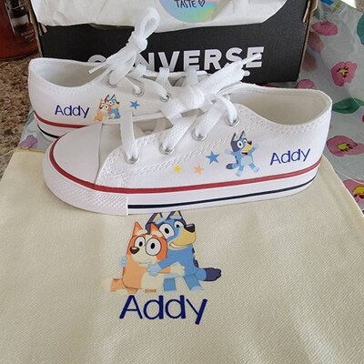 Personalized Bluey and Bingo Converse, Super Cool Gift for the Birthday ...