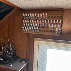 Wall Mounted Hobby Paint Storage Rack Horizontal - Etsy
