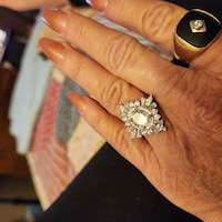 Timeless Triple Row Eternity Band 2.10 CT Round With Marquise - Etsy