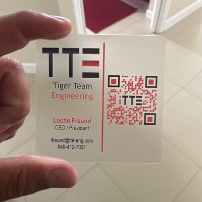 Transparent Business Card Clear QR Code Pvc Acrylic Frosty - Etsy