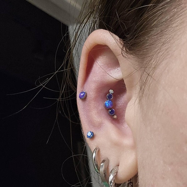Titanium Helix Cluster With Flatback , Many Colors to Choose From ...