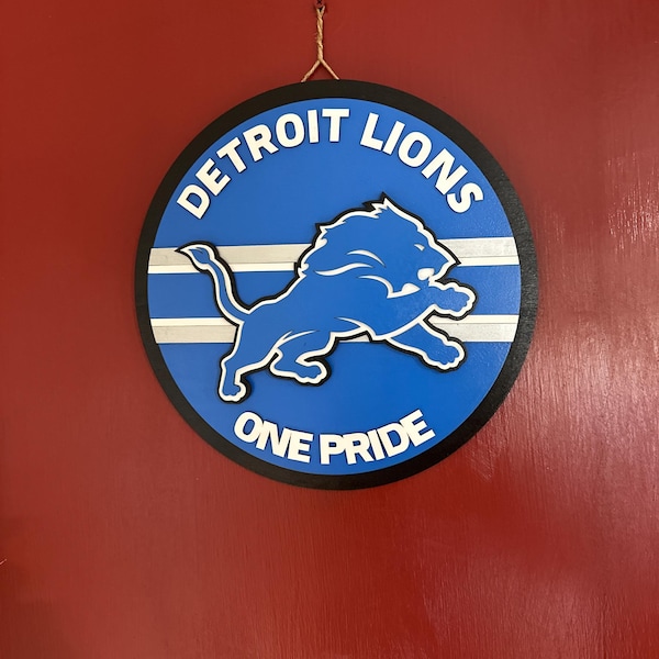 Detroit Lions One Pride Door Hanger - Etsy