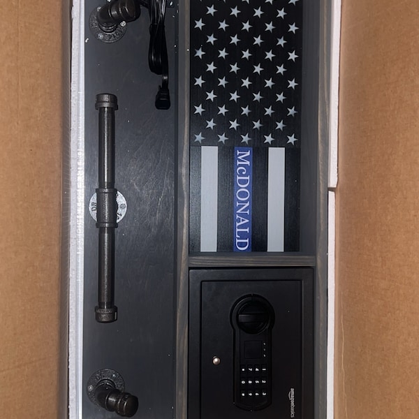Police Duty Gear Rack - Vest Holder - Thin Blue Line Warrior Rack ...