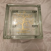 Family Tree Light up Block - Etsy UK