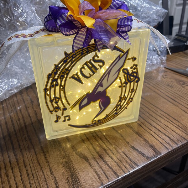 Glass Block Night Light - Etsy