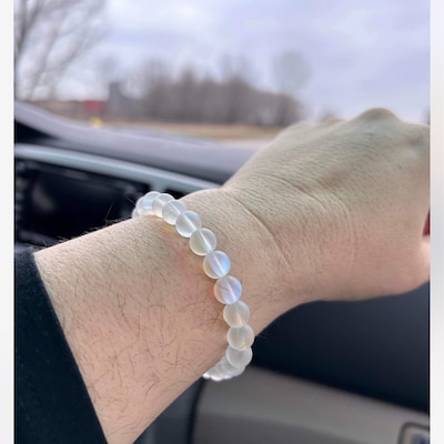 Men's Cancer Support Bracelet Cancer Survivor Gift Healing Crystals ...