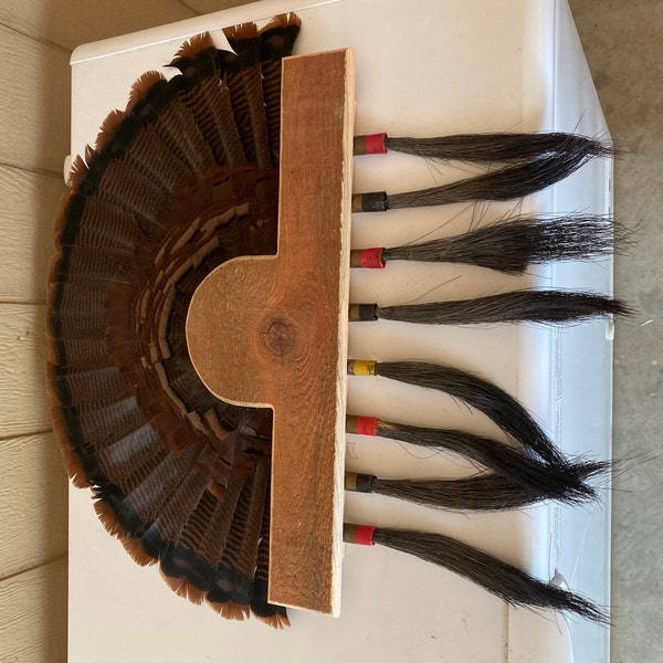 Multi Beard Turkey Fan Display WITH SHELF - Etsy